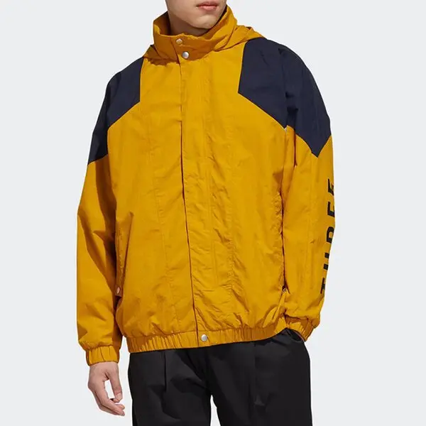 Adidas Colorblock Alphabet Printing Casual Jacket