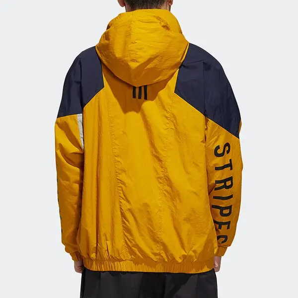 Adidas Colorblock Alphabet Printing Casual Jacket
