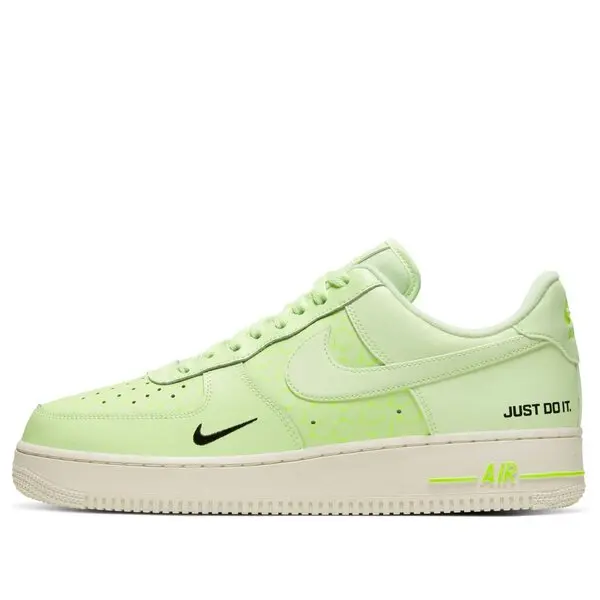 Nike Force 1 Low 'just Do It Barely Volt' Sneakers - Green