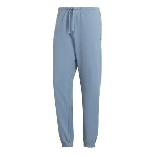 Adidas Originals Logo Solid Color Bundle Feet Sports Pants/trousers/joggers Blue - Multi-color