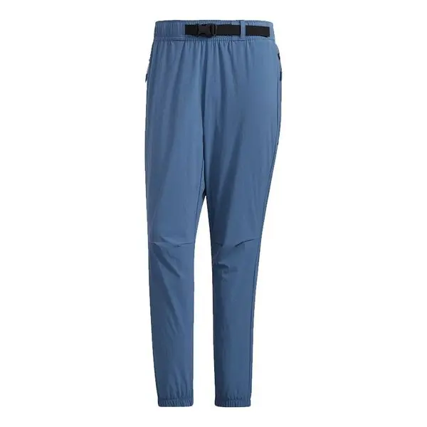 Adidas Wj Wv Pnt Martial Arts Series Woven Loose Bundle Feet Sports Pants/trousers/joggers - Sky Blue