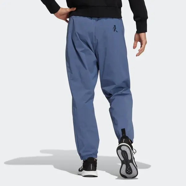 Adidas Wj Wv Pnt Martial Arts Series Woven Loose Bundle Feet Sports Pants/trousers/joggers - Sky Blue
