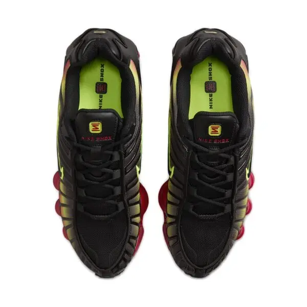 Nike Shox Tl Athletic Sneakers - Black/black/volt