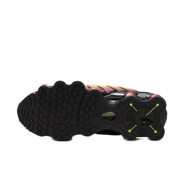 Nike Shox Tl Athletic Sneakers - Black/black/volt