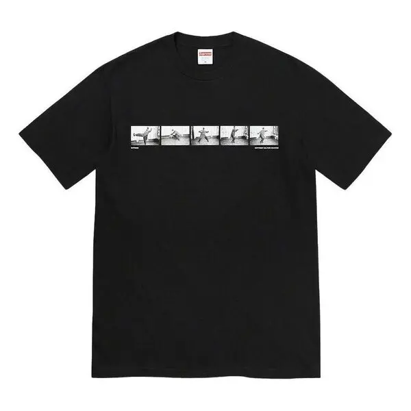 Supreme Winter T-shirt 'black White Red - Black/white/red