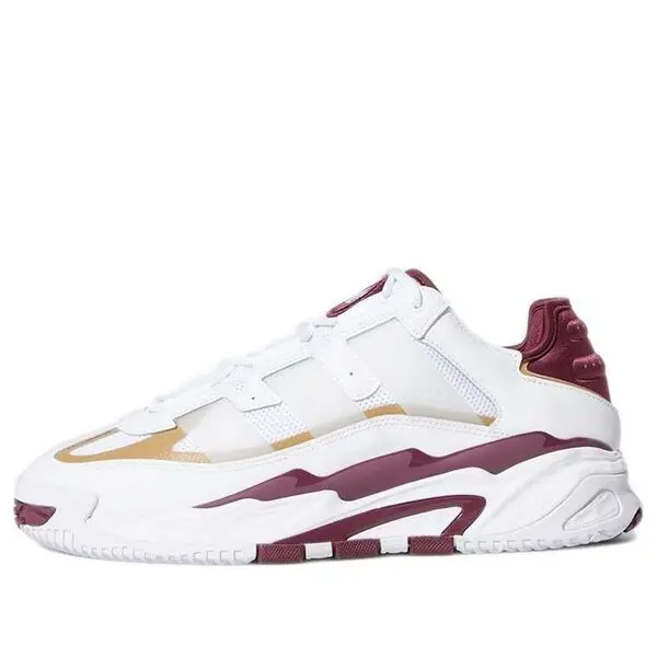 Adidas Originals Niteball Retro Basketball Sneakers - White/red