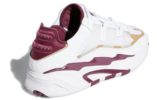 Adidas Originals Niteball Retro Basketball Sneakers - White/red