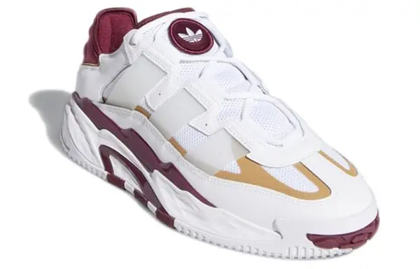 Adidas Originals Niteball Retro Basketball Sneakers - White/red