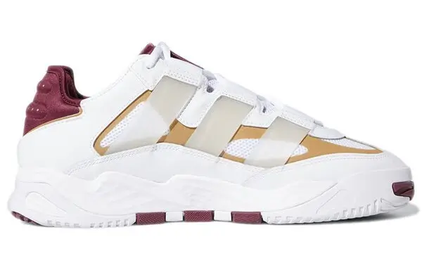 Adidas Originals Niteball Retro Basketball Sneakers - White/red