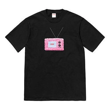 Supreme Ss18 Tv Tee Casual Short Sleeve - Black