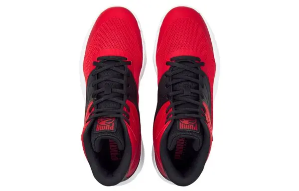 PUMA Triple Mid High-top Sneakers - Red/black/white