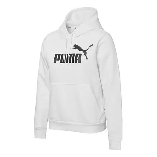 PUMA Essentials Hoodie - White/black