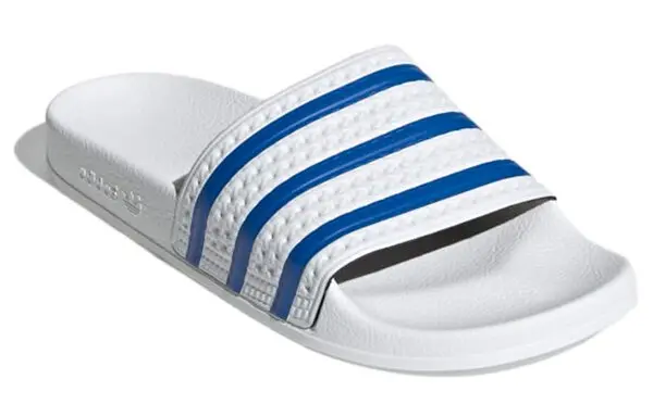 Adidas Originals Adilette Slides - White/blue