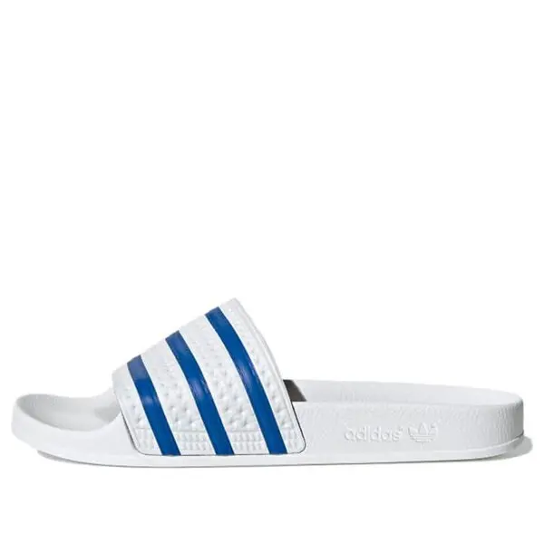 Adidas Originals Adilette Slides - White/blue