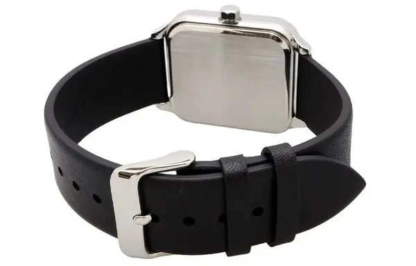Casio Analog Watch With Leather Strap