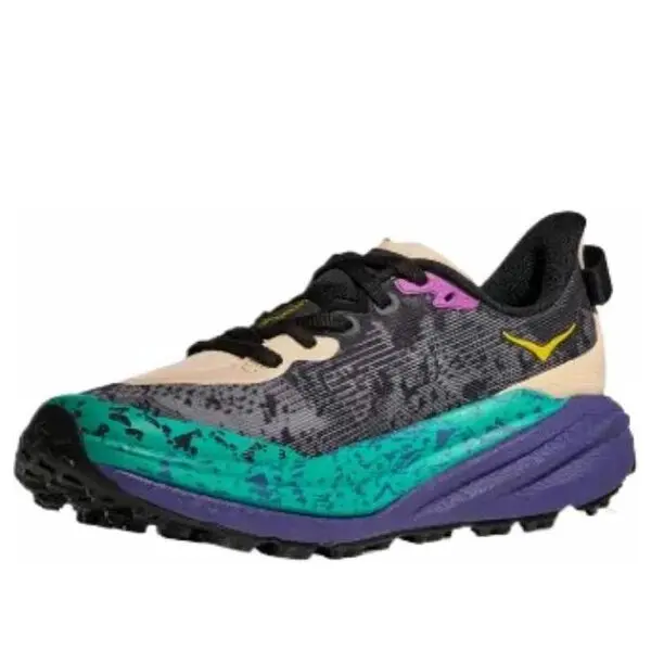 Hoka One One Speedgoat Athletic Sneakers - Oatmeal/mountain Iris