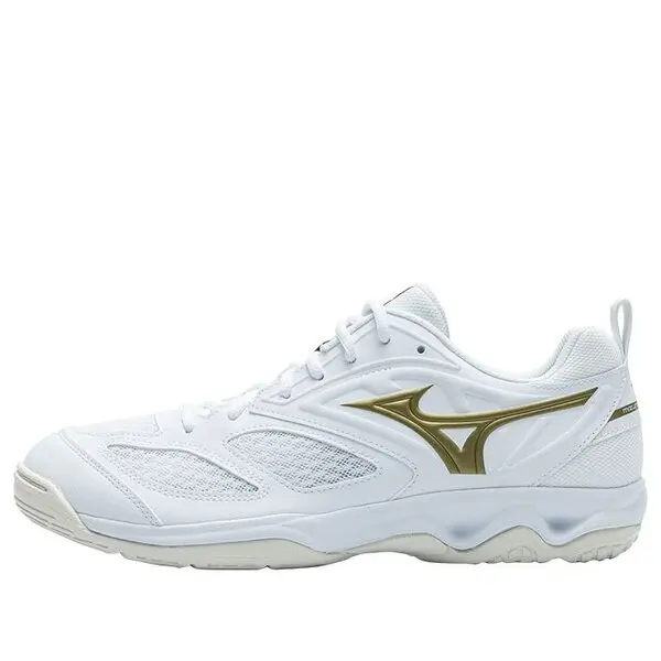 Mizuno Dynablitz Low Top Sneakers - White/gold