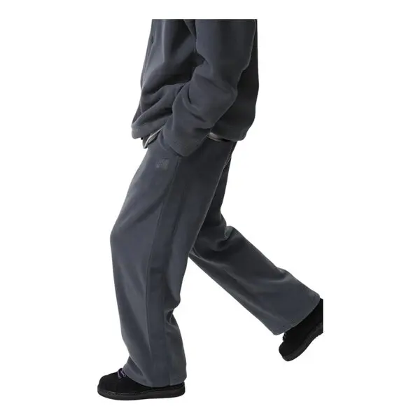Uniqlo Needles Wide Fleece Pants - Dark Grey
