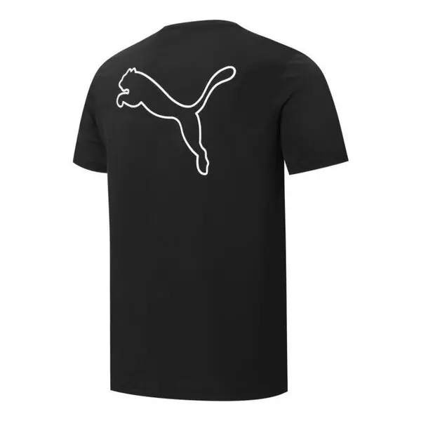 PUMA Back Big Logo Tee - Black