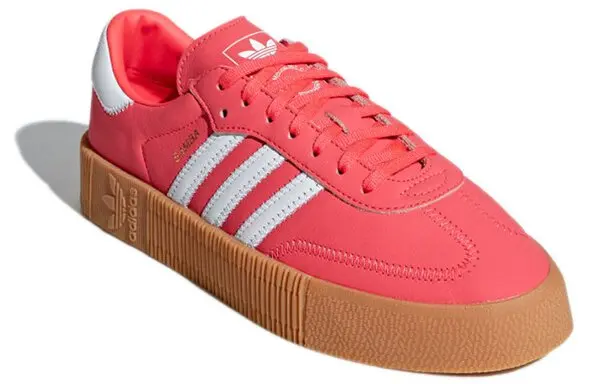 Adidas Sambarose Platform Sneakers - Pinkred/white