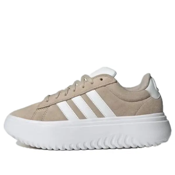 Adidas Grand Court Platform Sneakers - Beige/white