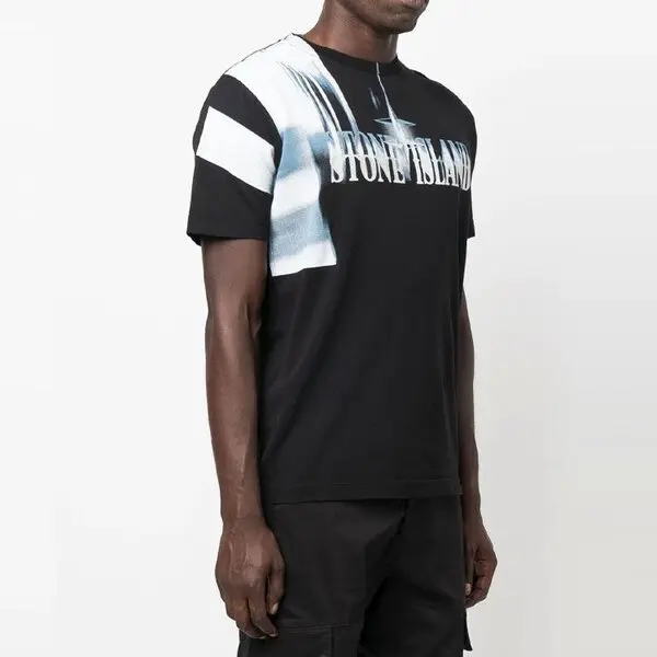 Stone Island Blurred Logo T-shirt
