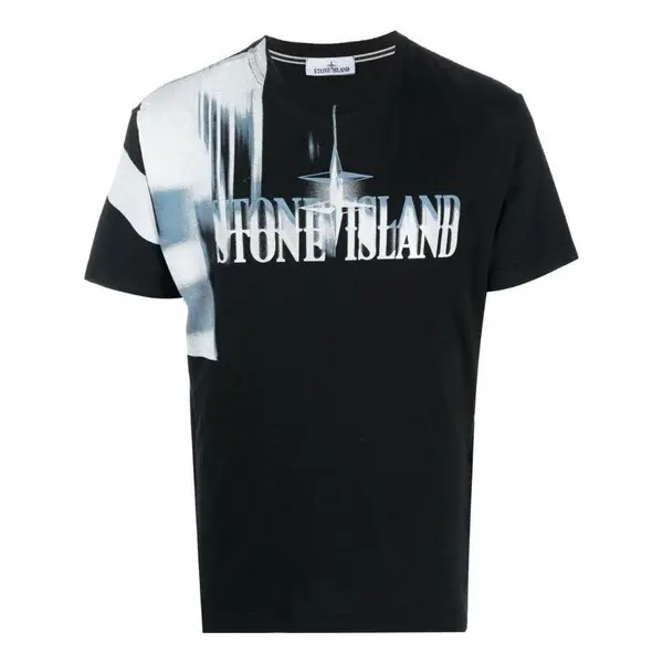 Stone Island Blurred Logo T-shirt