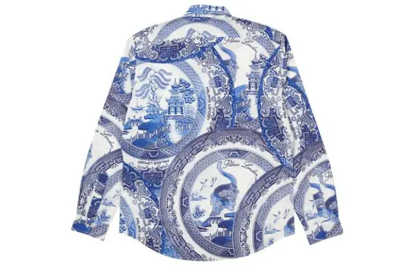 PALACE Ss22 China Plate Shirt - Navy