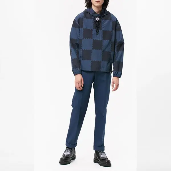 LOUIS VUITTON X Nigo2 Crossover Lv2 Ss22 Grid Drawstring Hoodie