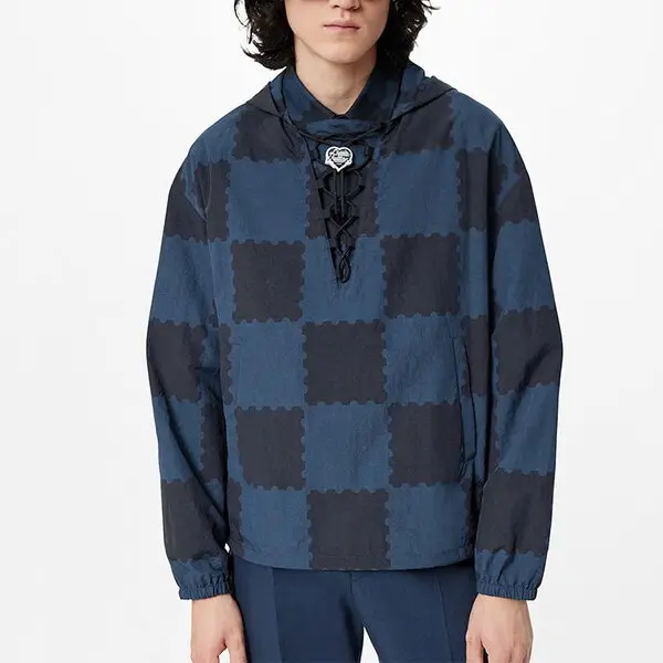 LOUIS VUITTON X Nigo2 Crossover Lv2 Ss22 Grid Drawstring Hoodie