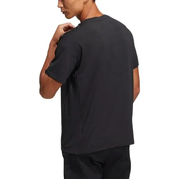 Adidas Solid Color Logo Round Neck Short Sleeve T-shirt