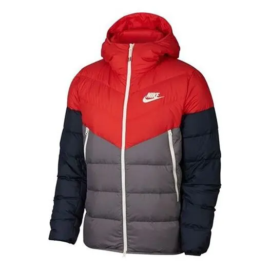 Nike Windrunner Down Fill Jacket - Redbluegraymulti-color