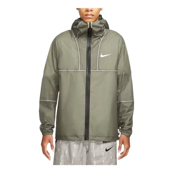 Nike Hooded Jacket With Logo Print - Multi-color