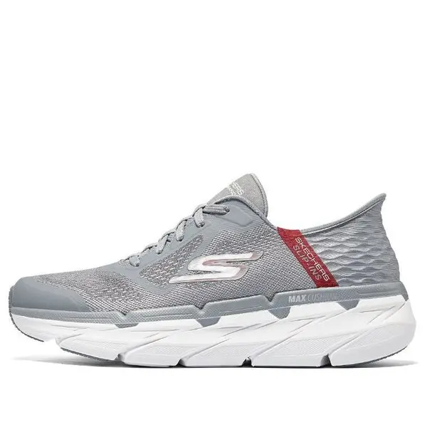 Sketchers Go Run Max Cushioning 'grey Red' Sneakers