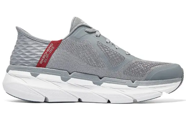 Sketchers Go Run Max Cushioning 'grey Red' Sneakers