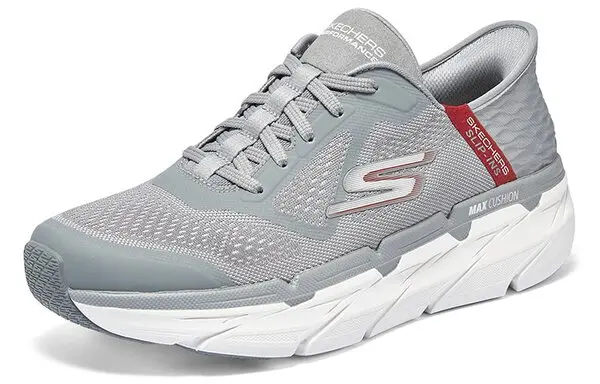 Sketchers Go Run Max Cushioning 'grey Red' Sneakers