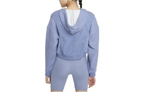 Nike Dri-fit Cropped Training Hoodie - Blue