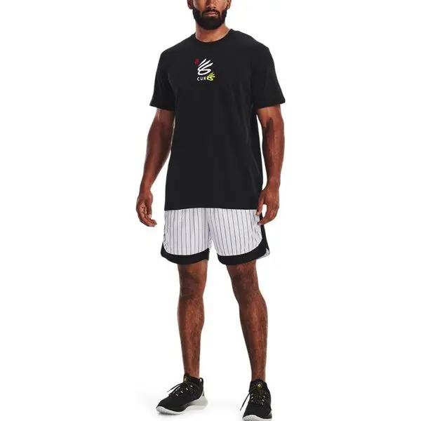 Under Armour Curry 3's Hvyweight T-shirt 'black Multi