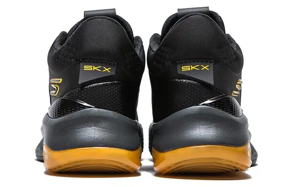 Sketchers Skx Float Basketball Sneakers - Black/orange