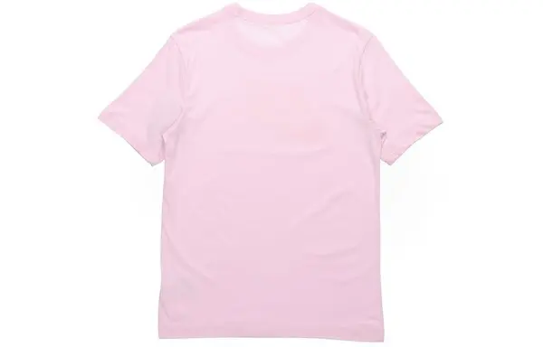 Nike Classic Logo Printing Round Neck Short Sleeve Pink Red - Pinkred