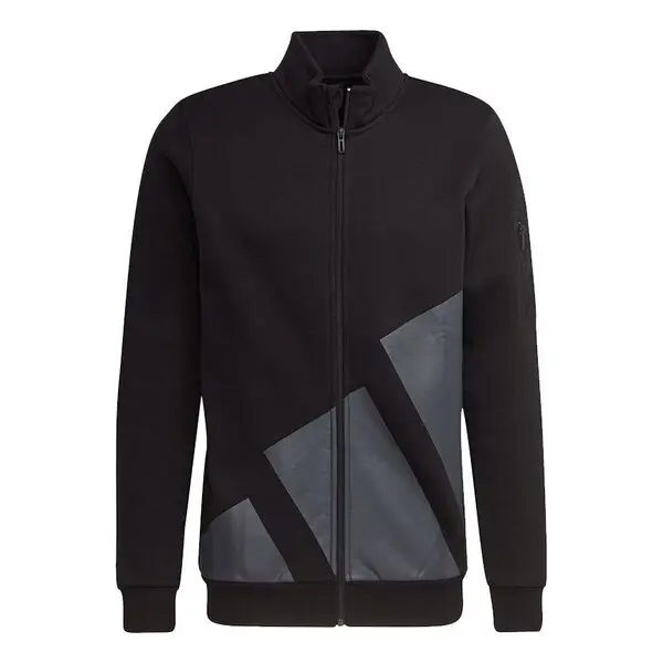 Adidas Fleece Track Jacket With Logo Detail