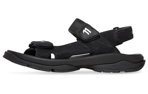 Balenciaga Tourist Sandals - Black
