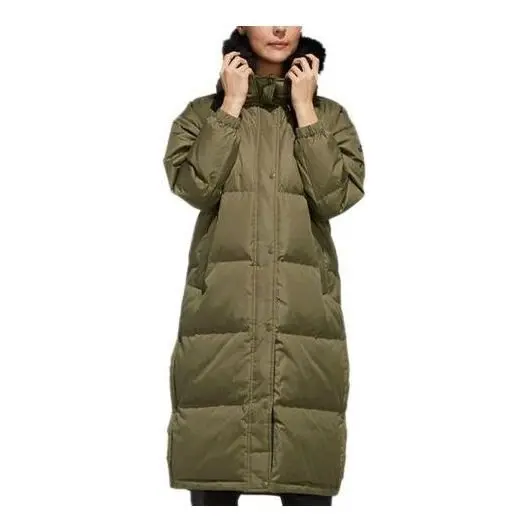 Adidas Down Padded Fur Hooded Parka - Green