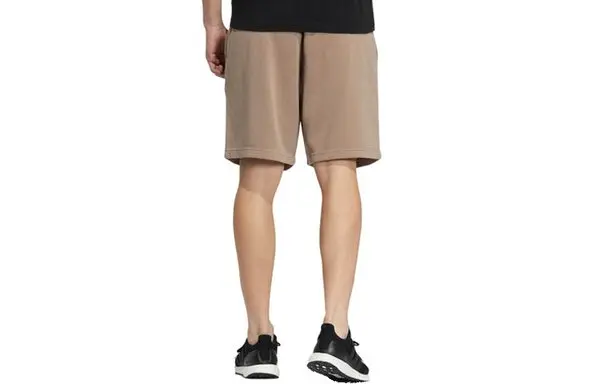Adidas Solid Color Logo Printing Lacing Straight Shorts