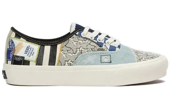 VANS Authentic Vr3 Lx Patchwork Low Top Sneakers - Gray/black/blue