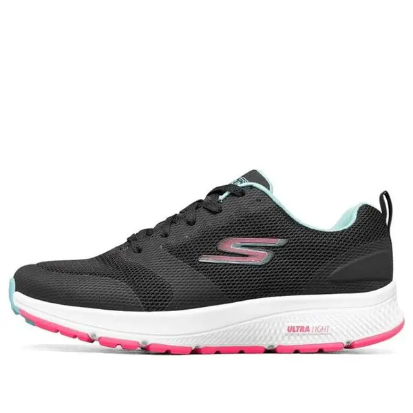 Sketchers Go Run Consistent Athletic Sneakers - Black/white/pink