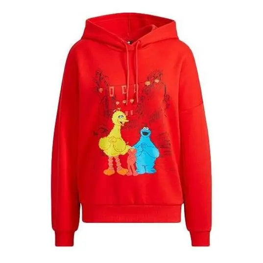 Adidas Neo Sesame Street Knitted Hoodie - Red