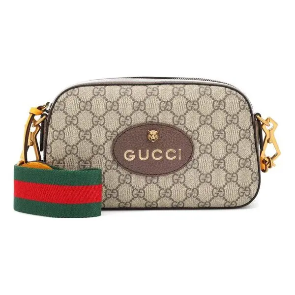Gucci Neo Vintage Messenger Bag - Brown/cream/yellow