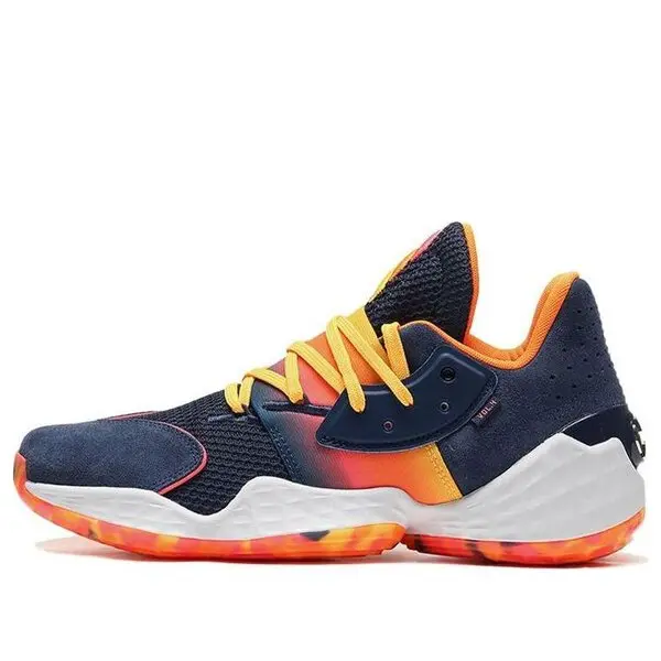 Adidas Harden Volume 4 Gca "social Media Pack" Low Top Sneakers - Blue/orange/yellow