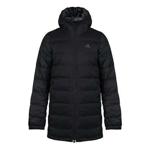Adidas Reversible Camouflage Hooded Down Parka - Black